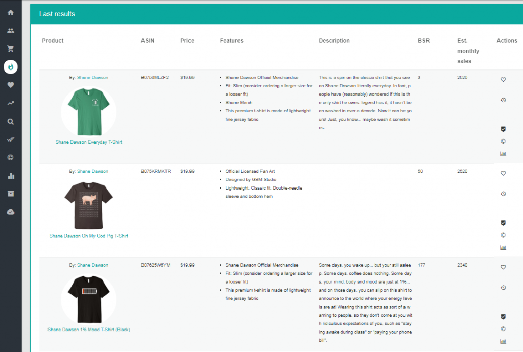 Merch Reports - Merch Informer - Realize Your Merch By Amazon Potential