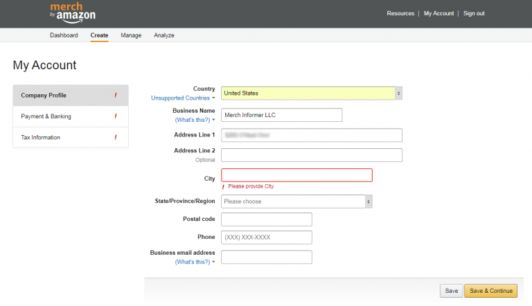 Merch by Amazon Signup Page - How To Sign Up And Get Accepted - Merch ...
