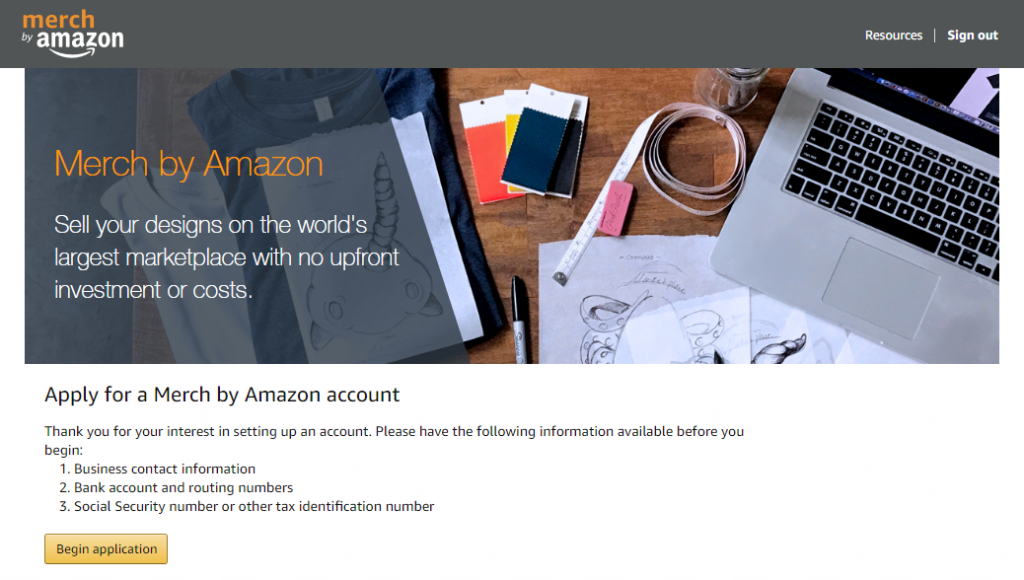 Merch by Amazon Signup Page - How To Sign Up And Get Accepted - Merch ...