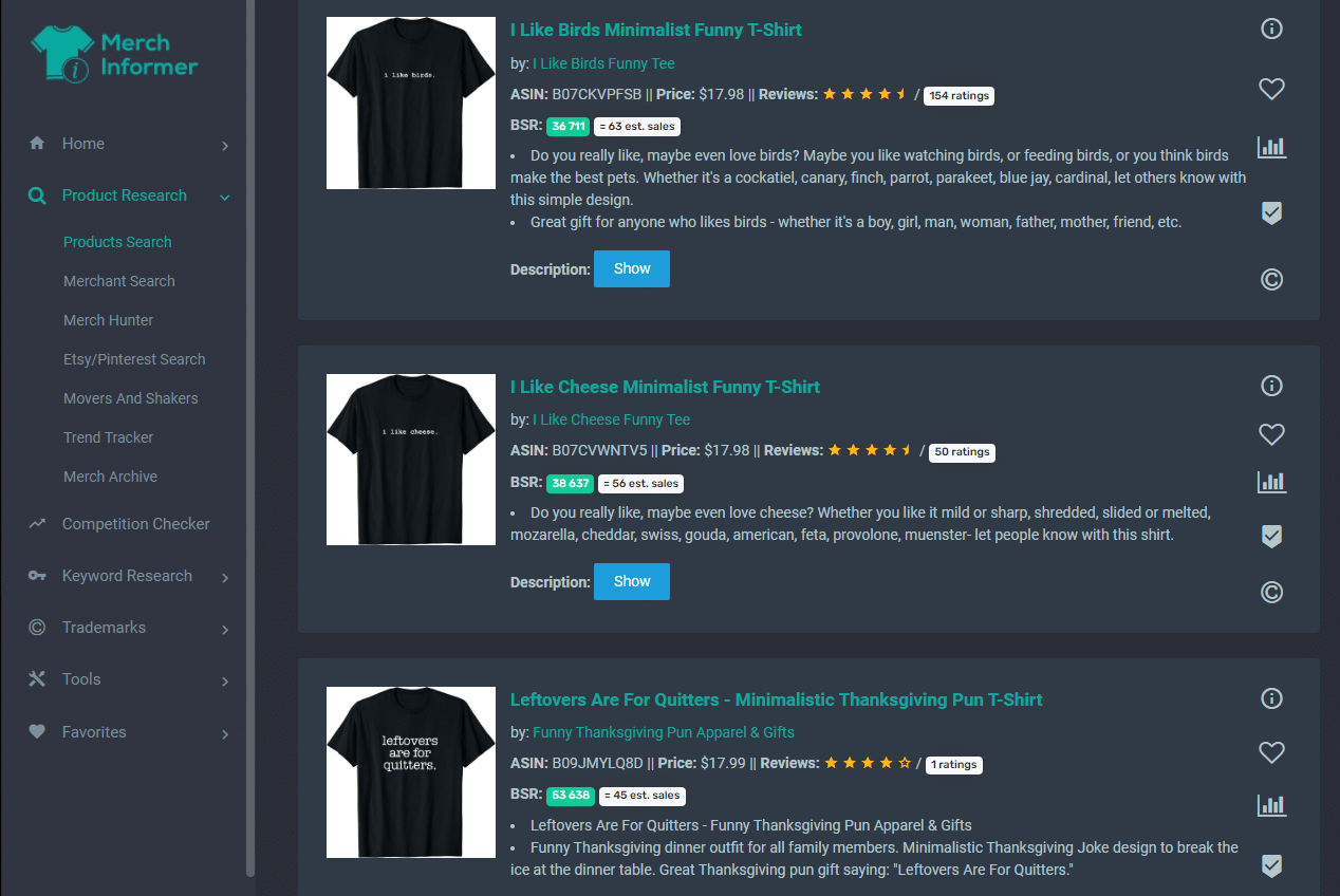 Minimalist POD merch: How does this style fare on Amazon Merch on Demand? - Merch Informer ...